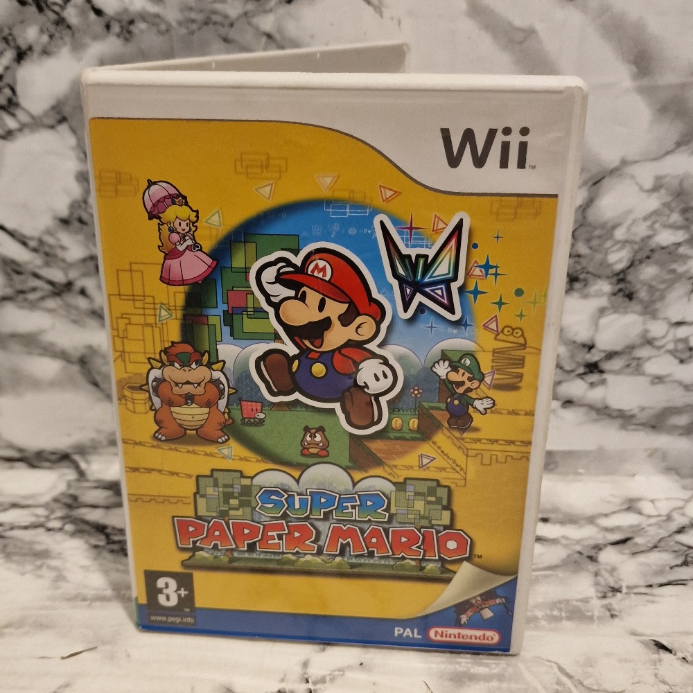 Pre-owned Super Paper Mario - (Nintendo Wii, 2007) Tested! - Own4Less